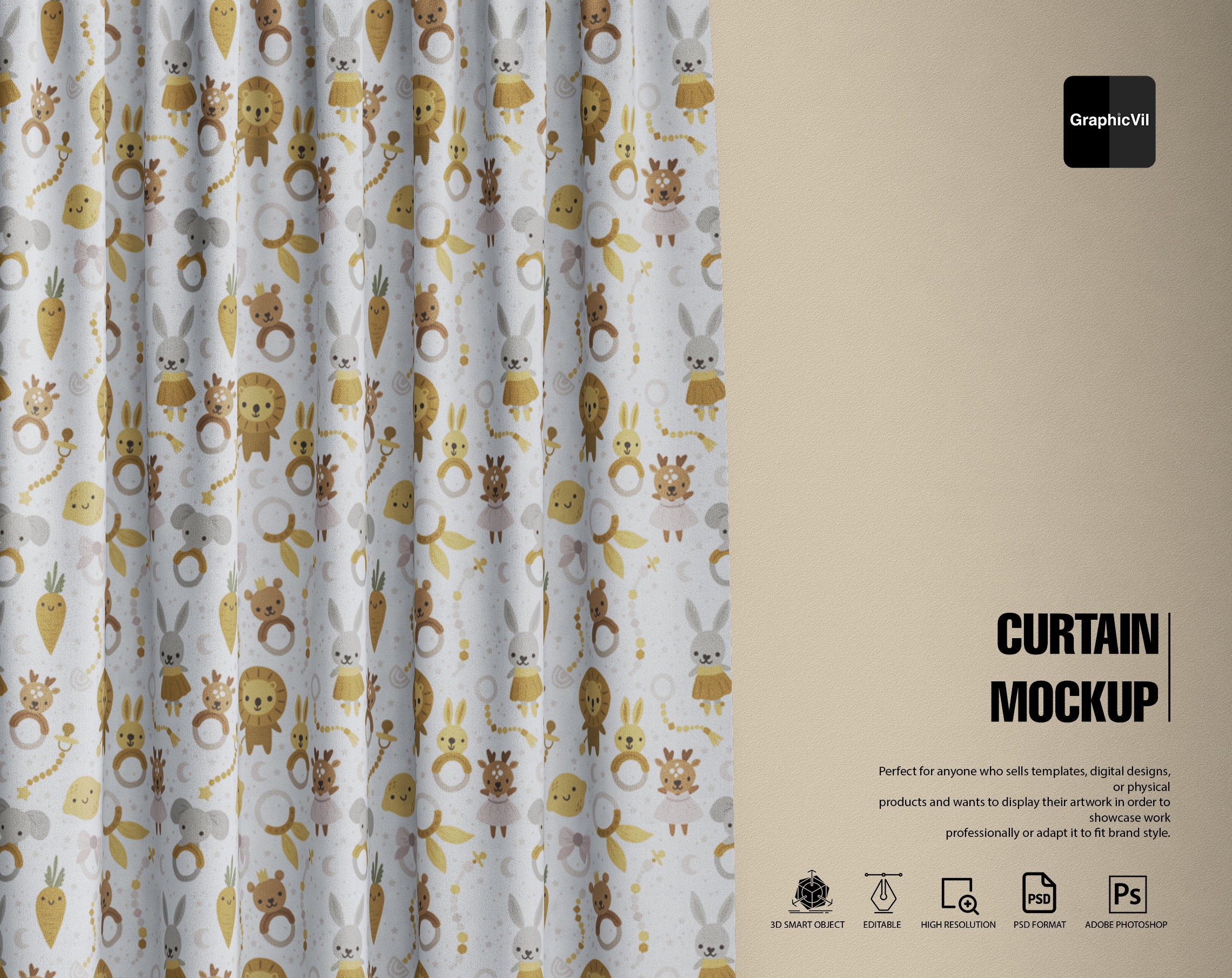 Curtain Closeup Template Mockup Close-up Mockup Drape Drape Mockup ...