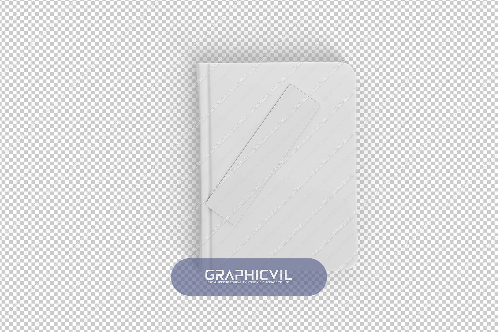 Dye Sublimation Book Cover Mockup, Bookmark Mockup, Book Template ...