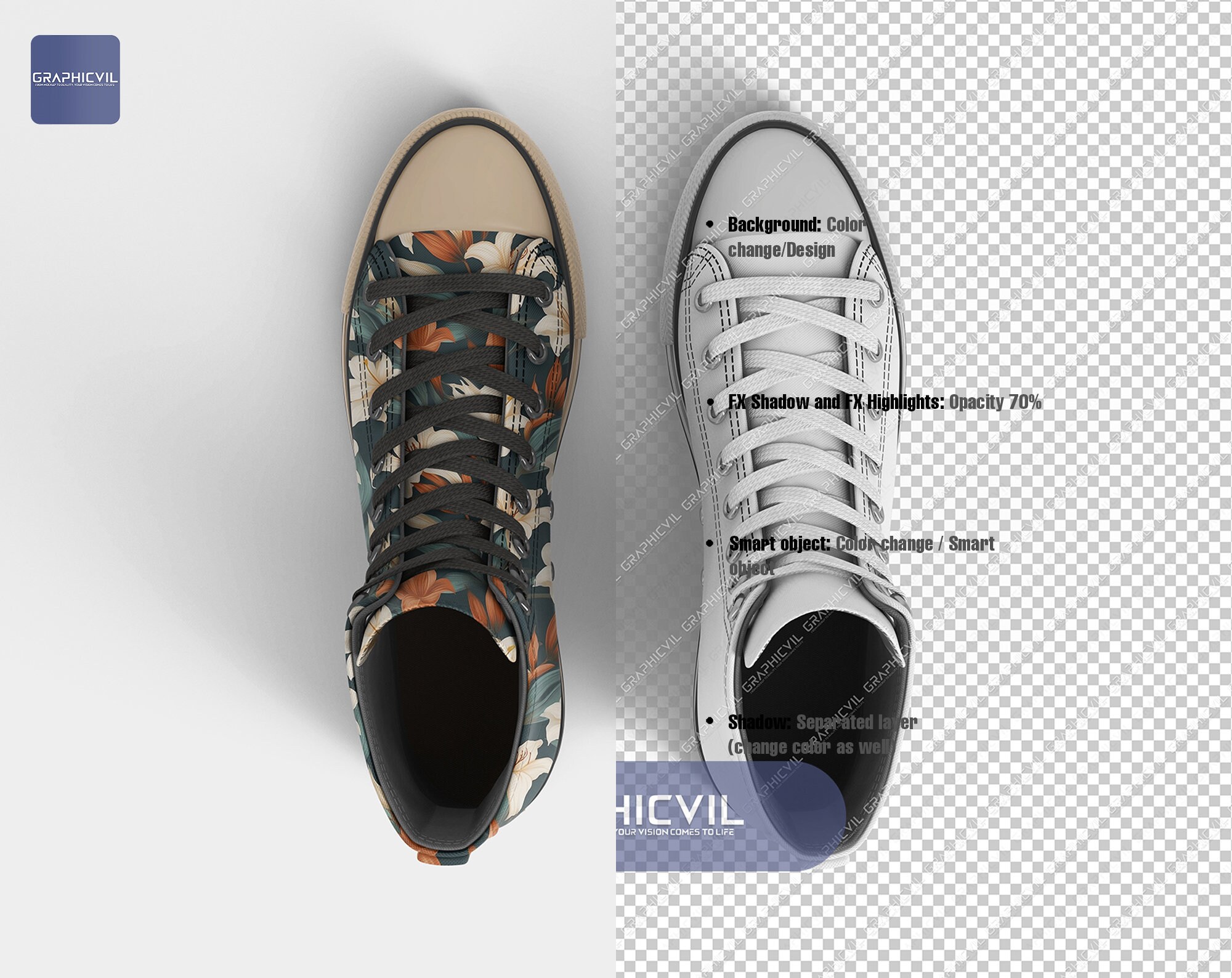 Sneakers Mockup, Shoes PSD, Shoe Mockup, Trainer Mockup, Footwear ...