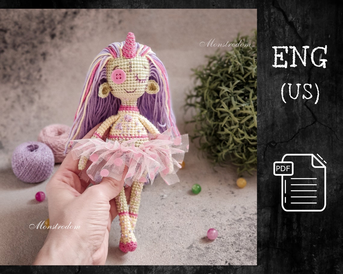 CROCHET PATTERN Gothic Doll / Gothic Amigurumi Doll / - Etsy