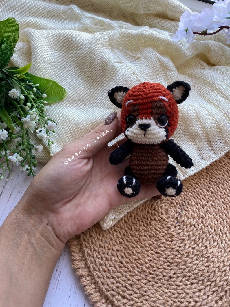 PDF Red Panda Panda Crochet Pattern, Amigurumi Panda, Amigurumi Animal ...