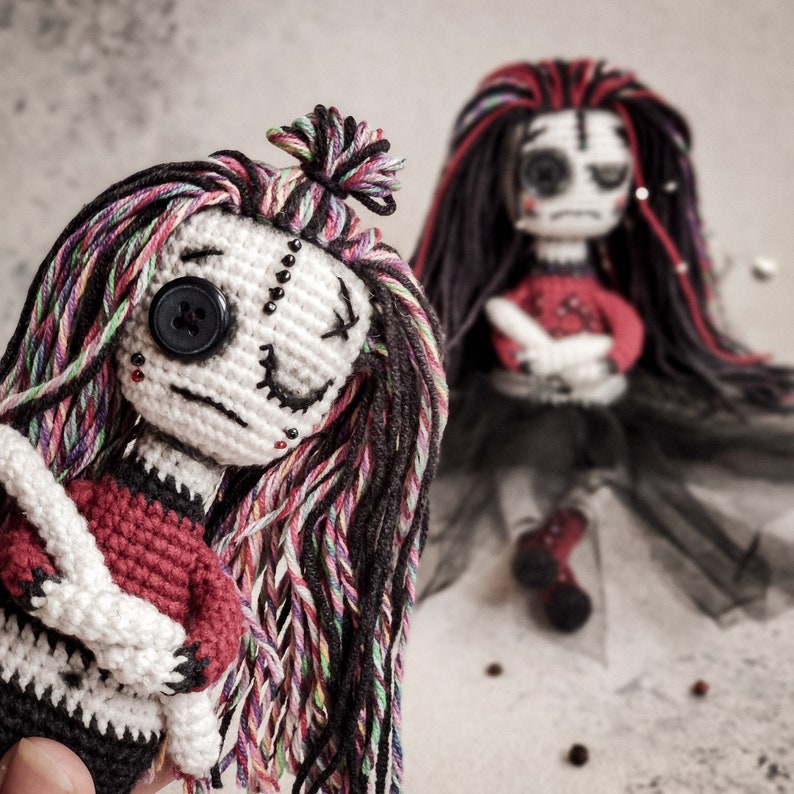 CROCHET PATTERN Gothic Doll / Gothic Amigurumi Doll / - Etsy