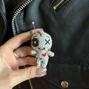 PDF Crochet Voodoo Doll Pattern, Keychain Pattern Amigurumi, Cute ...