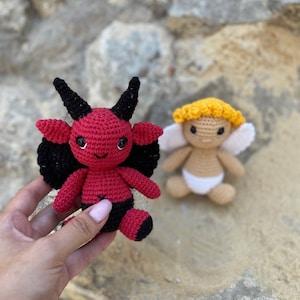 PDF Crochet SET Angel and Devil Pattern, Amigurumi Angel, Crochet ...