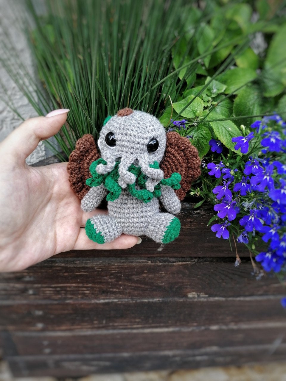 PDF Cthulhu Amigurumi Pattern, Digital Download, Baby Cthulhu, Crochet ...