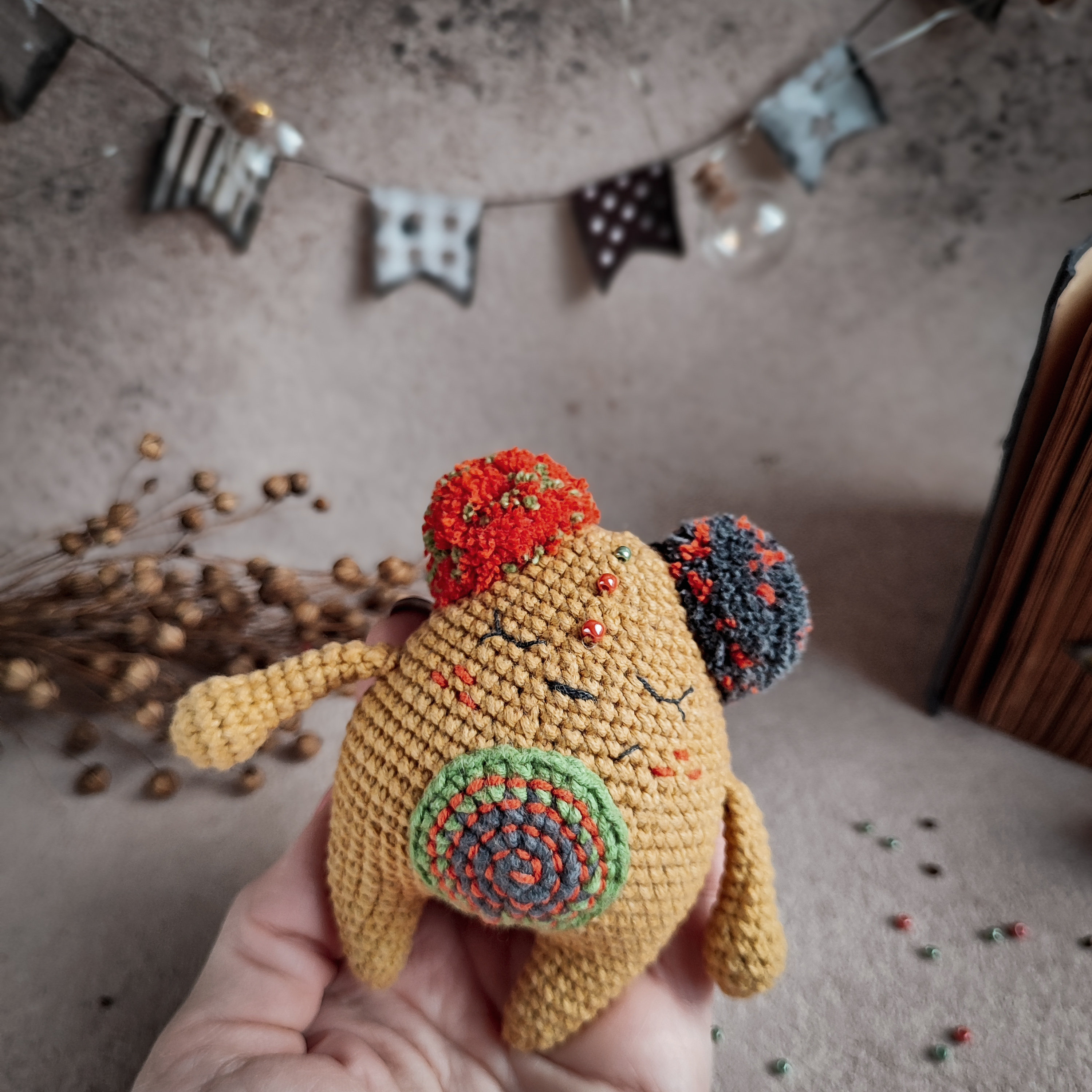 Crochet Pattern Mr. Pom Pom / Crochet Spirit Pattern / - Etsy