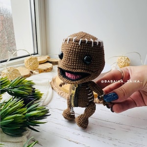 PDF Crochet Pattern Sackboy, Amigurumi Characters, Crochet Boy Doll ...