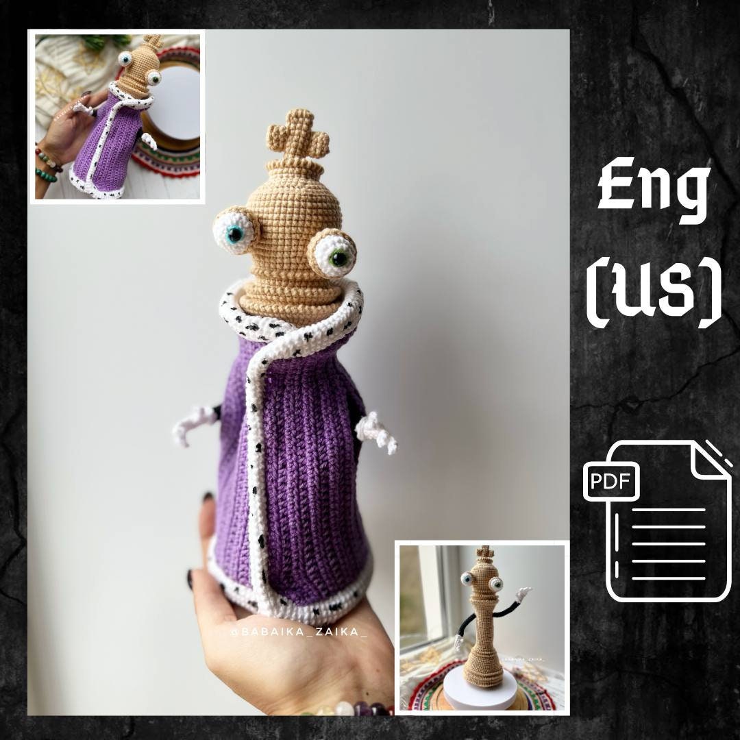 PDF Crochet Kinger Pattern, Amazing Digital Circus Amigurumi Pattern ...