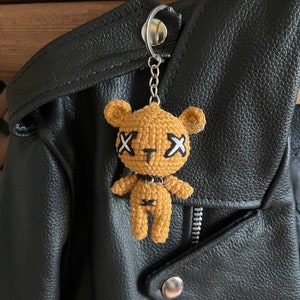 PDF Crochet Goth Bear Pattern, Amigurumi Goth Teddy Bear Voodoo Doll ...