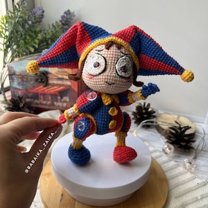 PDF Crochet Pomni Pattern, Amazing Digital Circus Amigurumi Pattern, Crochet Monster, Halloween ...