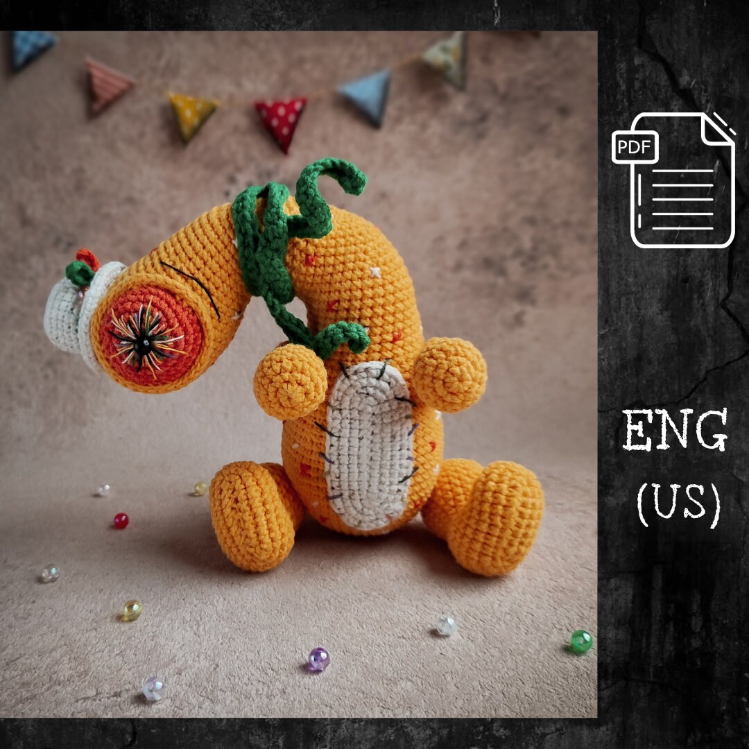 Crochet Pattern Happy Monster / Amigurumi Cute Monster / Digital ...