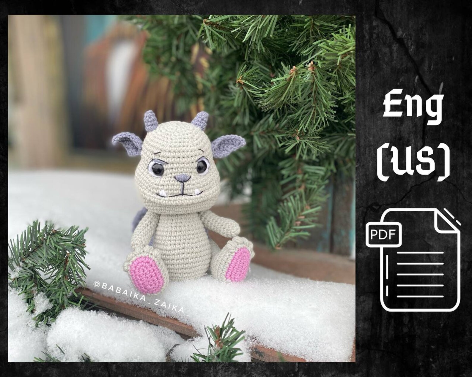 PDF Crochet Gargoyle Pattern Amigurumi Gargoyle Crochet - Etsy