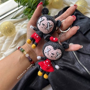 PDF Crochet SET Goth Mickey Mouse & Minnie Mouse Pattern Amigurumi ...
