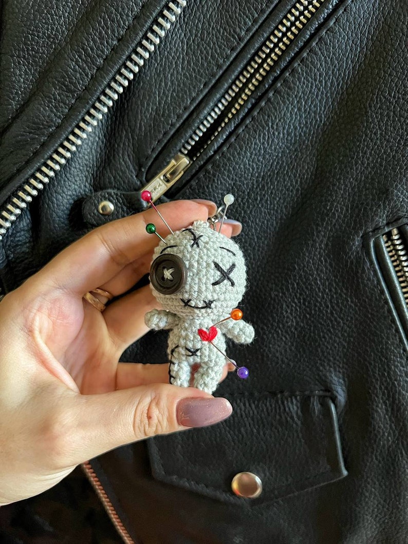 PDF Crochet Voodoo Doll Pattern, Keychain Pattern Amigurumi, Cute ...