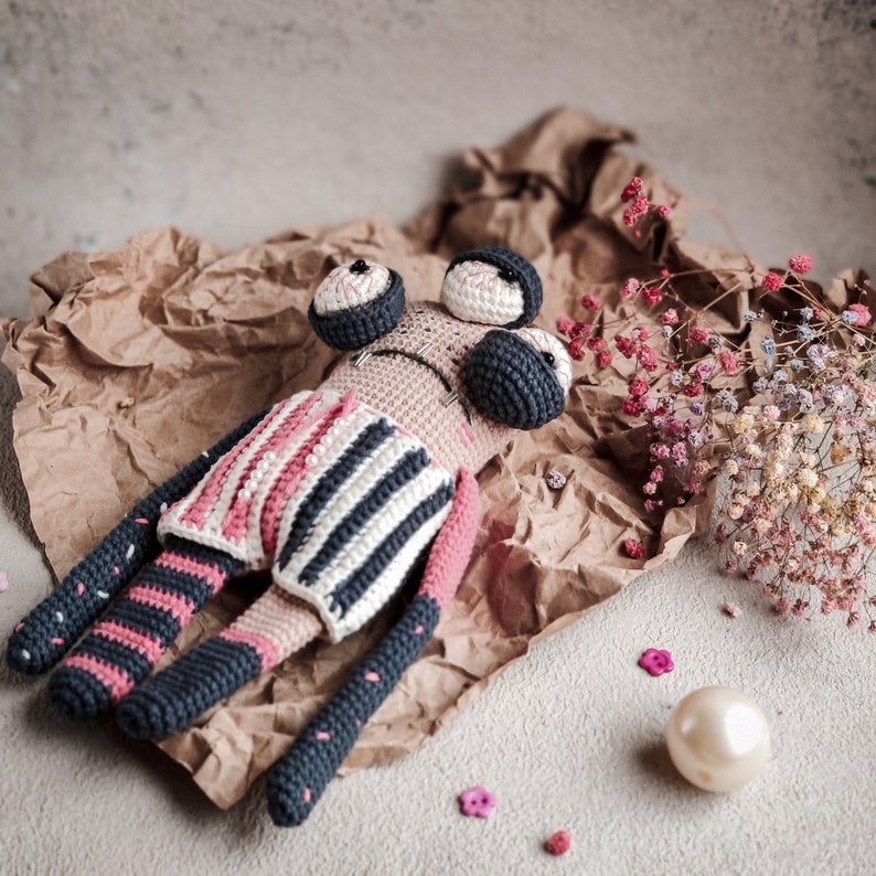 Crochet Pattern Monster Mr. Boo / Amigurumi Sad Monster / - Etsy