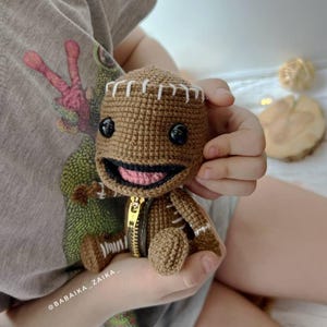 PDF Crochet Pattern Sackboy, Amigurumi Characters, Crochet Boy Doll ...
