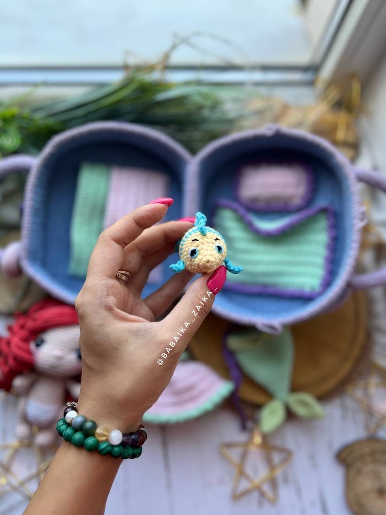 PDF Crochet Pattern Mermaid's Doll House, Amigurmi Mermaid, Amigurumi ...