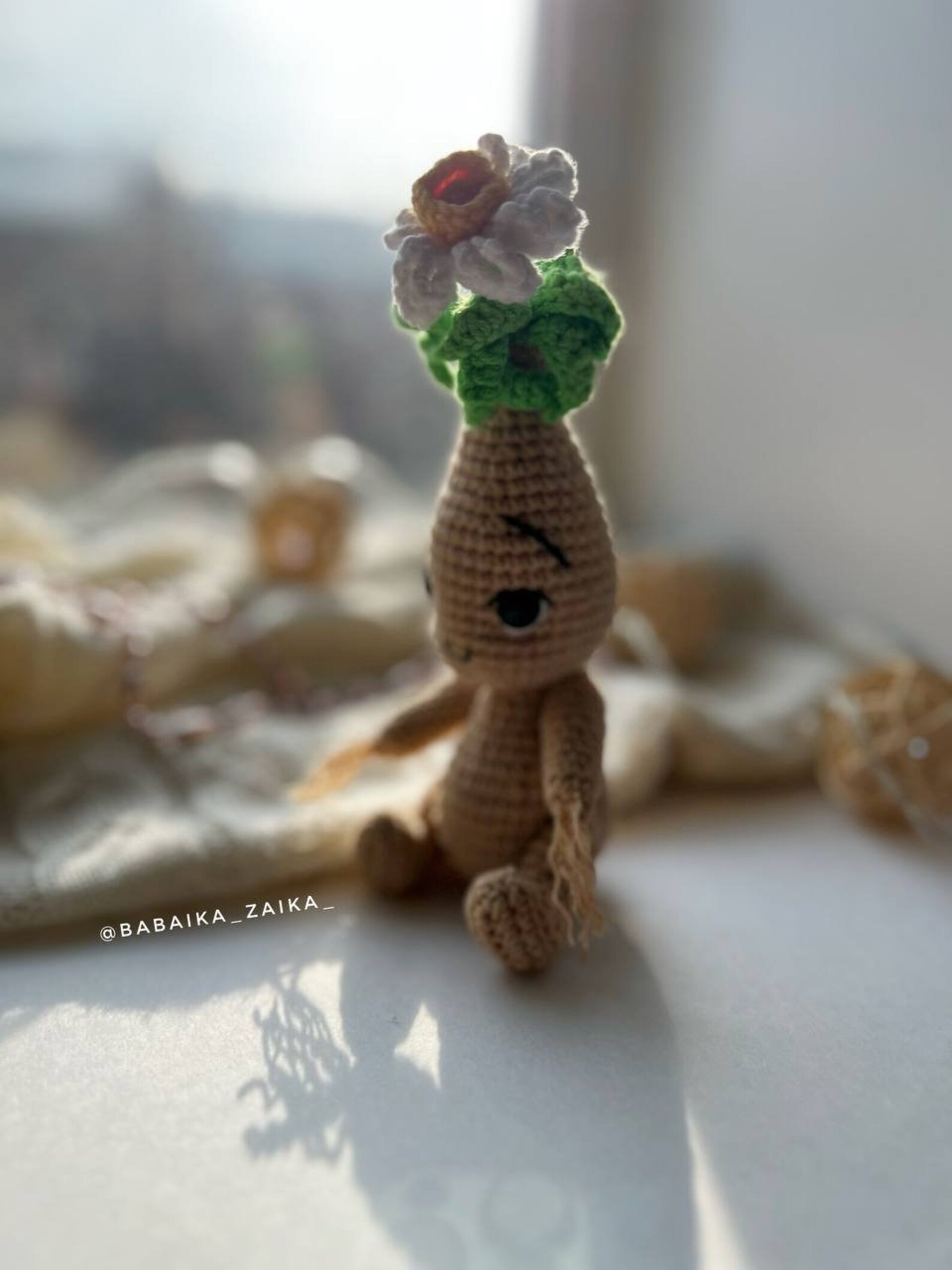 PDF Crochet Narcissus Doll Pattern, Amigurumi Flower, Cute Plant Doll ...