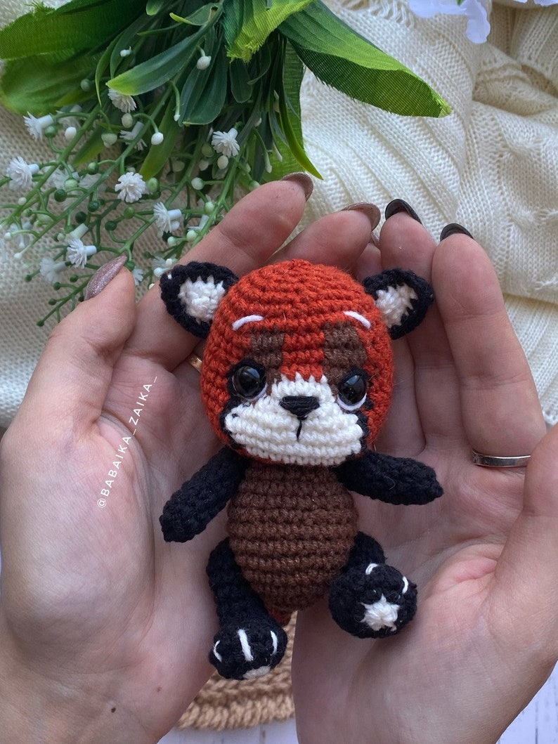 PDF Red Panda Panda Crochet Pattern, Amigurumi Panda, Amigurumi Animal ...
