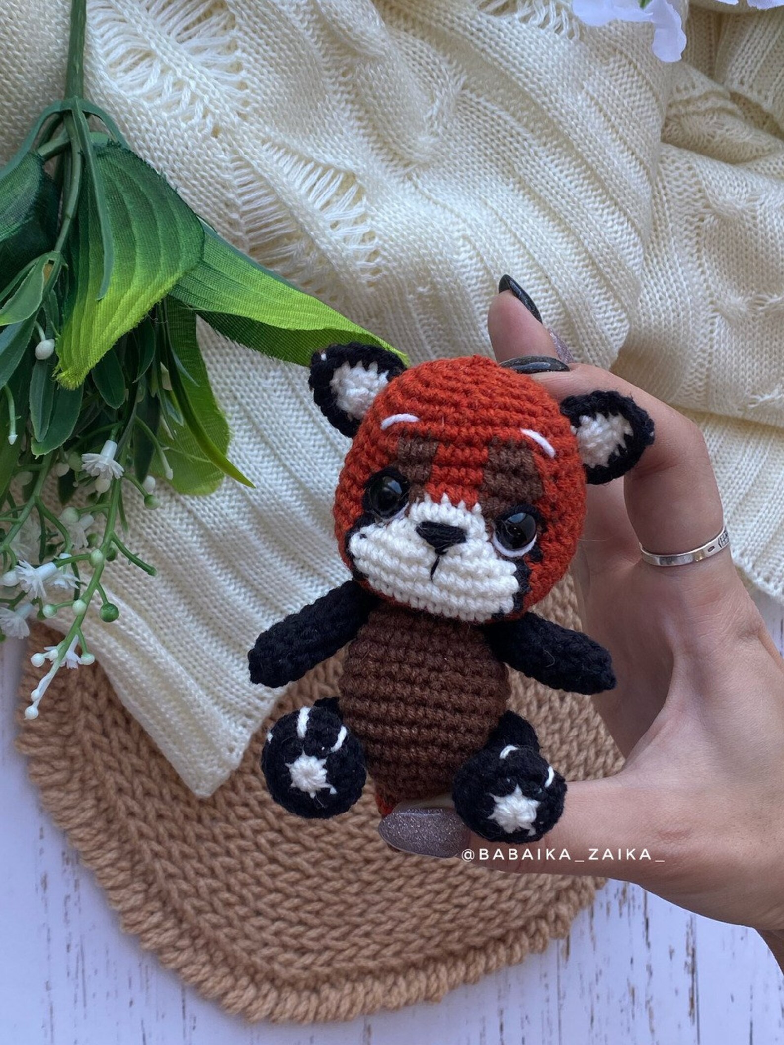 PDF Red Panda Panda Crochet Pattern, Amigurumi Panda, Amigurumi Animal ...