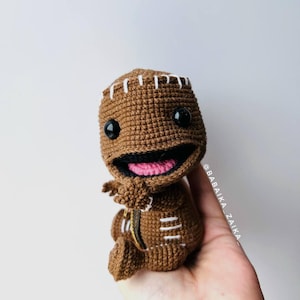PDF Crochet Pattern Sackboy, Amigurumi Characters, Crochet Boy Doll ...