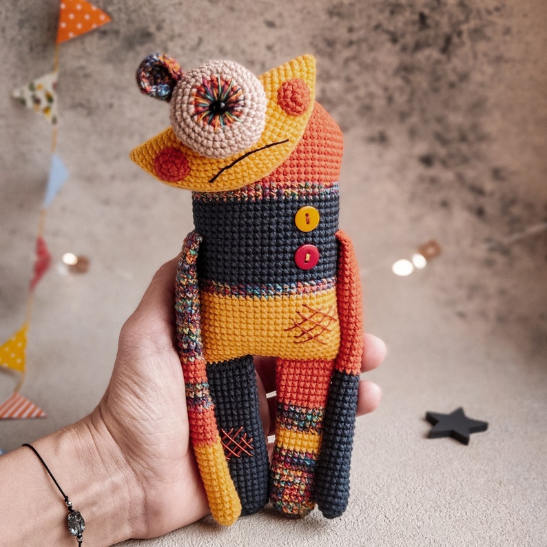 Crochet Pattern Monster Mr. Lu-lu / Amigurumi Sad Monster / - Etsy