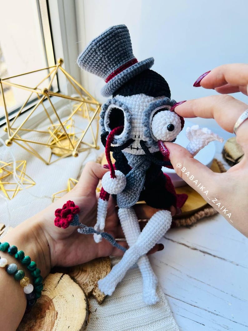PDF Crochet Mr. Santa Muerte Pattern, Halloween Pattern, Crochet ...