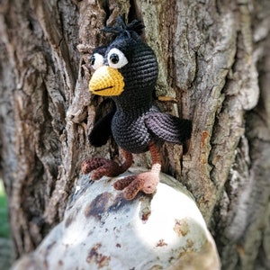 PDF Crochet Crow, Halloween Pattern, Amigurumi Raven Pattern, Bird ...