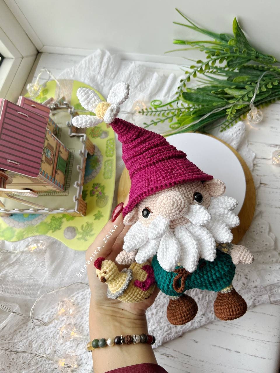 PDF Crochet Pattern Easter Cute Gnome and Chicken, Easter Ornaments ...