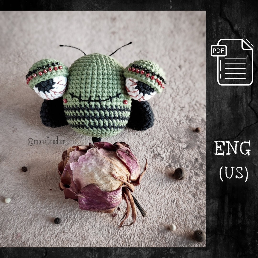 CROCHET PATTERN Zombee Bee / Amigurumi Halloween Pattern/ Crochet ...