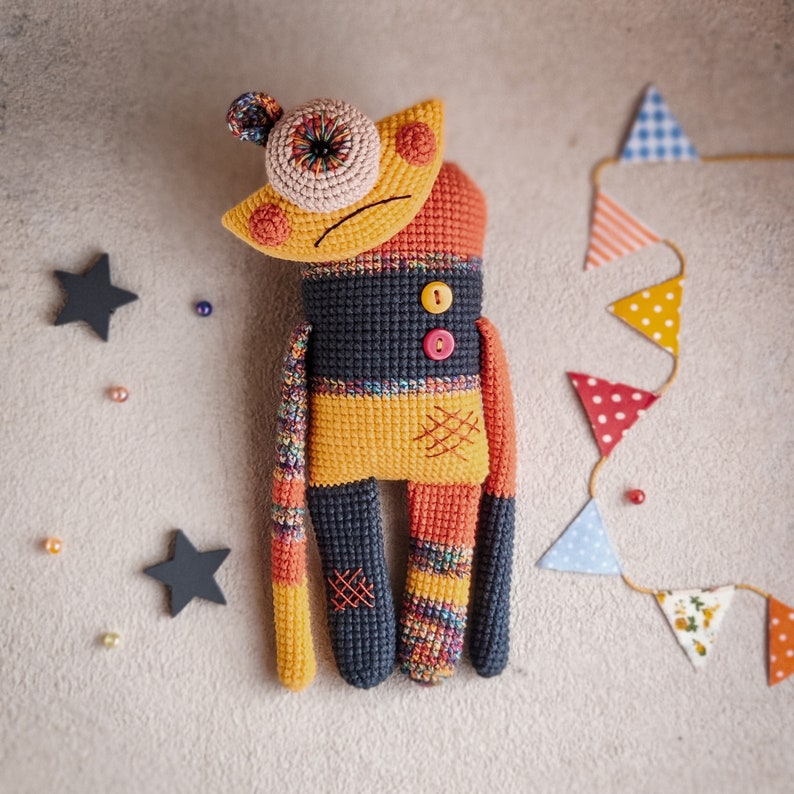 Crochet Pattern Monster Mr. Lu-lu / Amigurumi Sad Monster / - Etsy