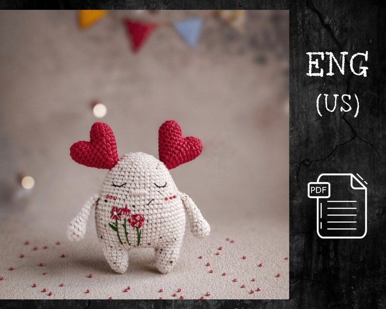 CROCHET PATTERN Doll Valentine / Amigurumi Valentine Pattern / - Etsy