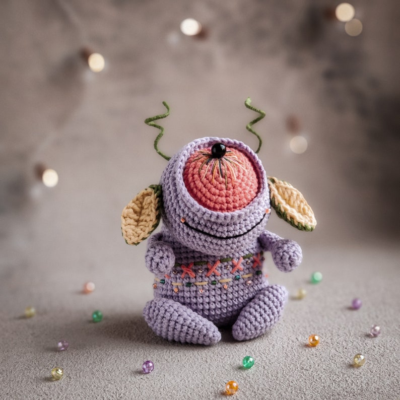 CROCHET PATTERN Cute Monster / Amigurumi Monster / Crochet Little Toy ...