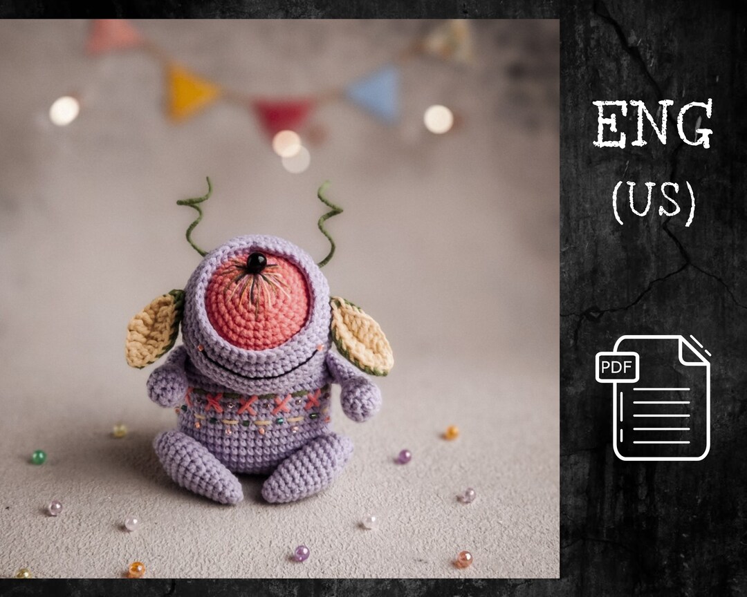 CROCHET PATTERN Cute Monster / Amigurumi Monster / Crochet - Etsy