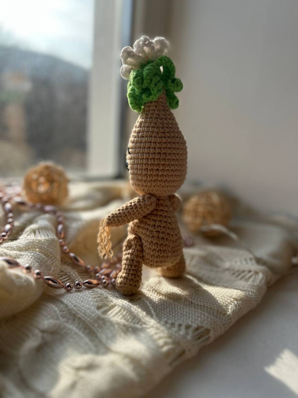 PDF Crochet Narcissus Doll Pattern, Amigurumi Flower, Cute Plant Doll ...