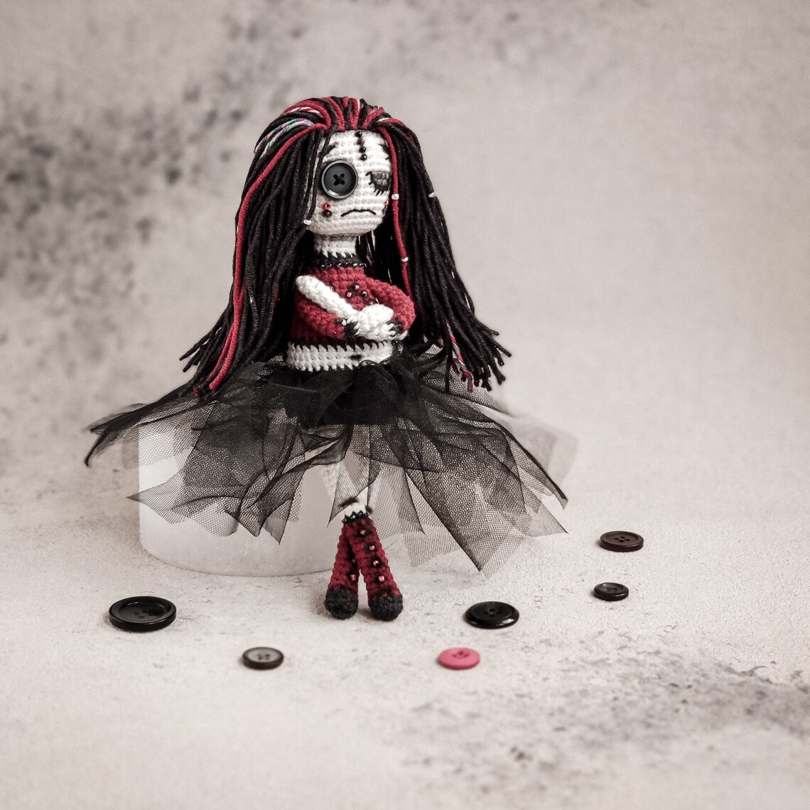 CROCHET PATTERN Gothic Doll / Gothic Amigurumi Doll / - Etsy