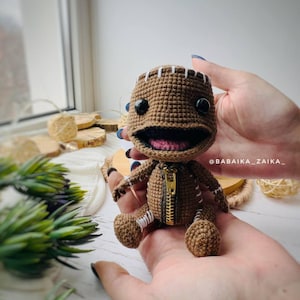 PDF Crochet Pattern Sackboy, Amigurumi Characters, Crochet Boy Doll ...