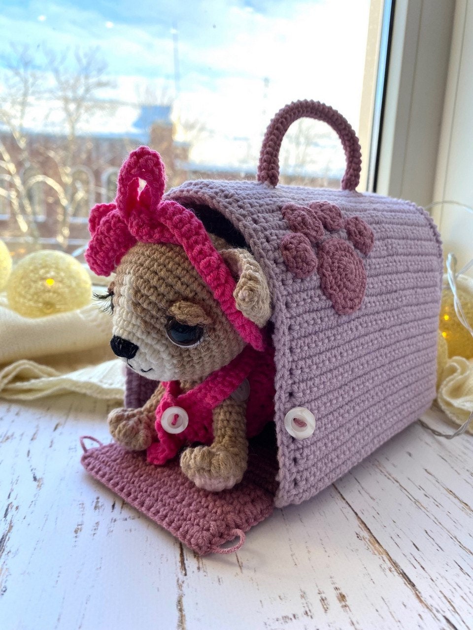 PDF Chihuahua Dog in a Carrier Bag Crochet Pattern, Crochet Animal ...