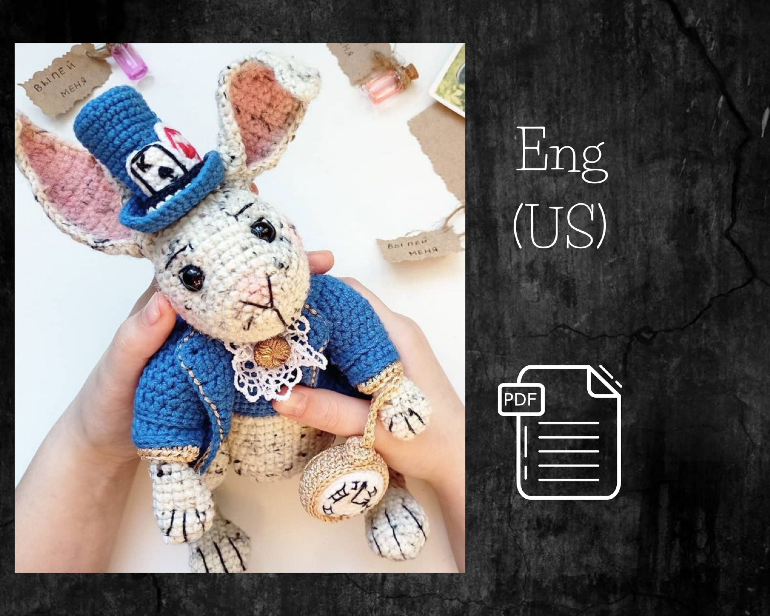 Crochet Rabbit Toy Crochet Burton's Movie Amigurumi - Etsy