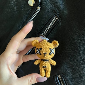 PDF Crochet Goth Bear Pattern, Amigurumi Goth Teddy Bear Voodoo Doll ...