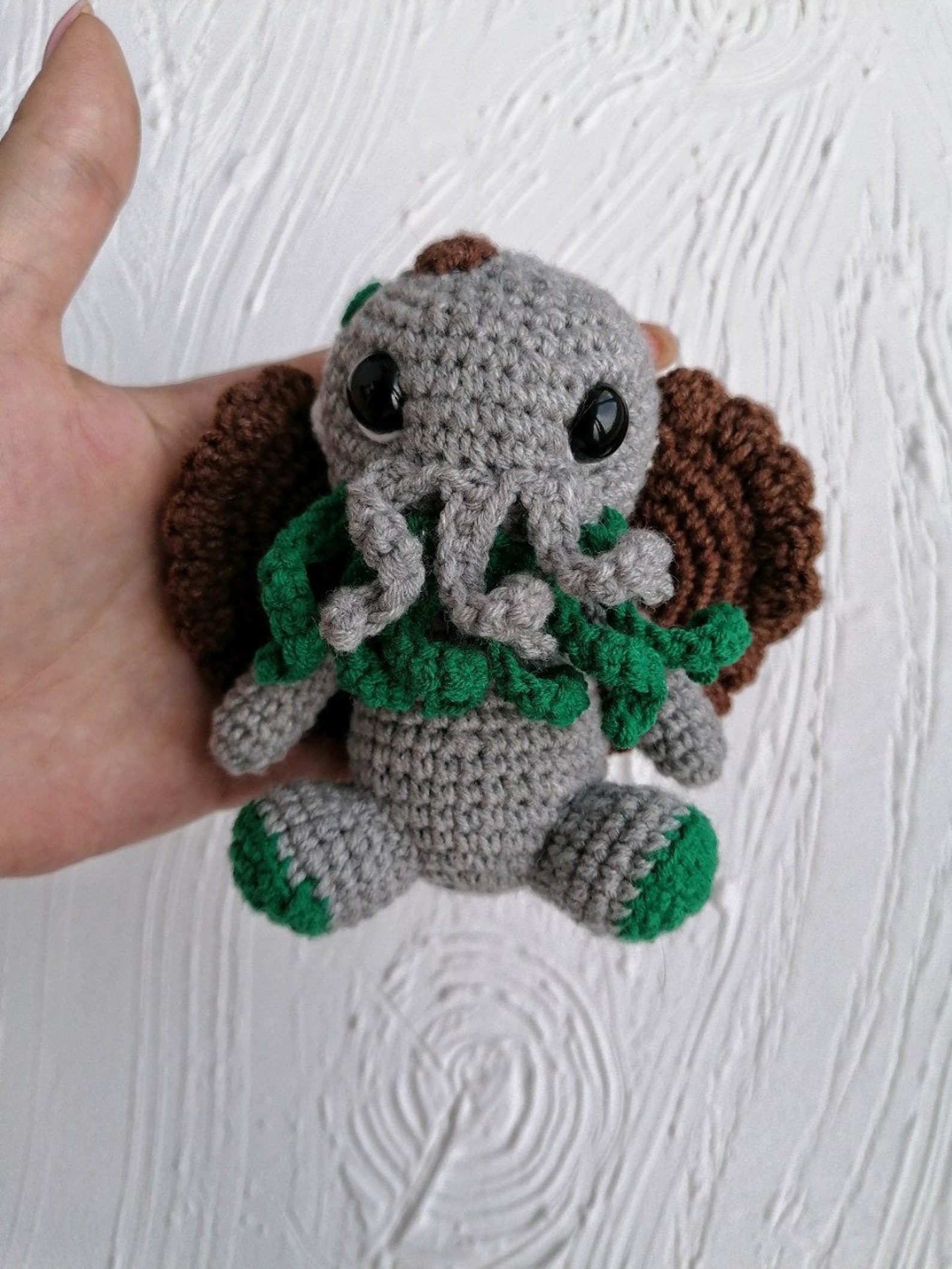 PDF Cthulhu Amigurumi Pattern, Digital Download, Baby Cthulhu, Crochet ...