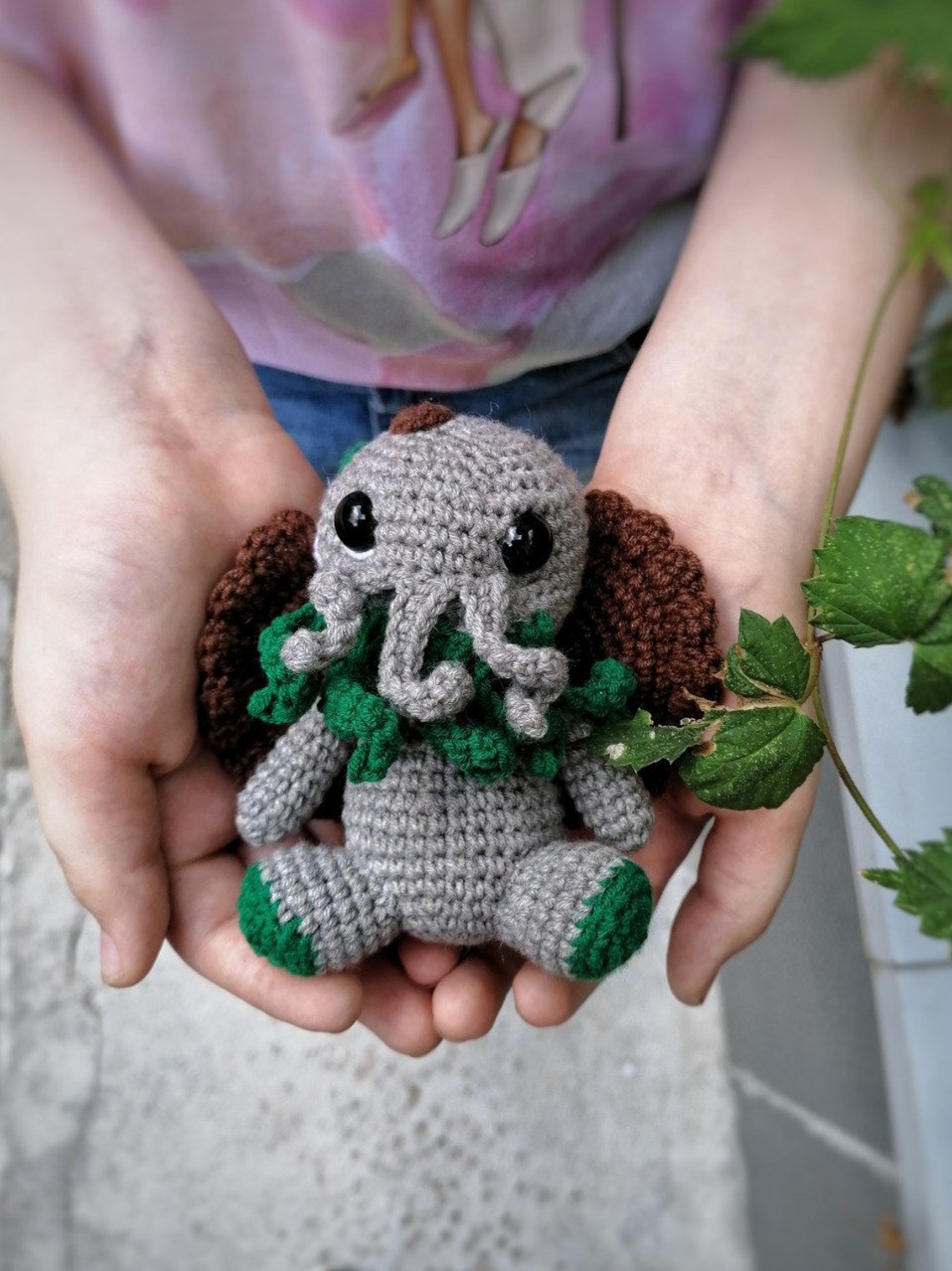 PDF Cthulhu Amigurumi Pattern, Digital Download, Baby Cthulhu, Crochet ...