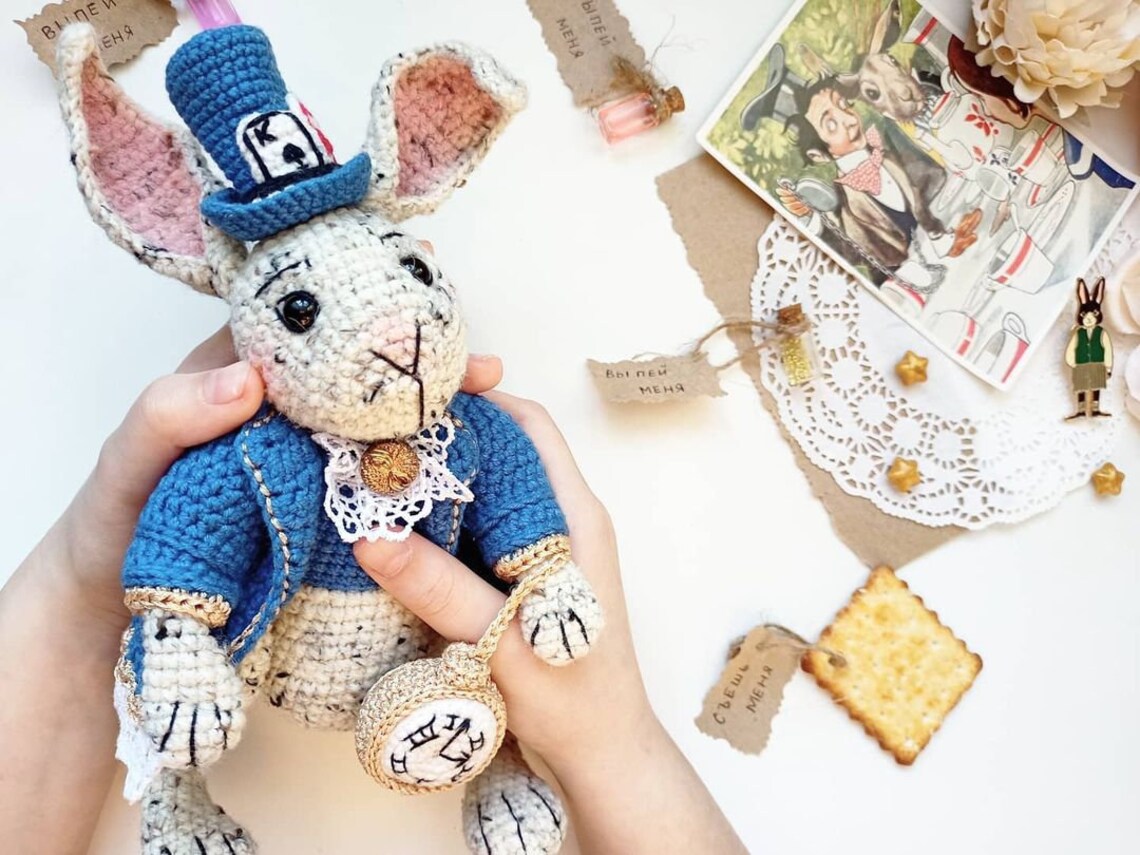 Crochet Rabbit Toy Crochet Burton's Movie Amigurumi - Etsy