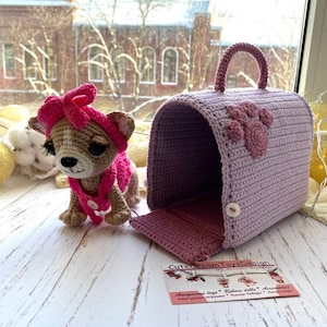 PDF Chihuahua Dog in a Carrier Bag Crochet Pattern, Crochet Animal ...