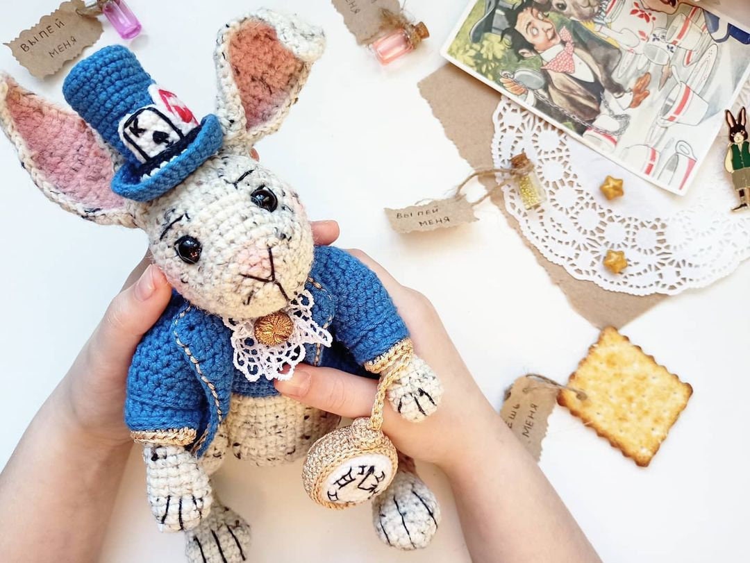 Crochet Rabbit Toy Crochet Burton's Movie Amigurumi - Etsy