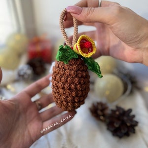 PDF Crochet Pattern Teddy Bear in Pine Cone, Small Toy Pattern, Animal Pattern, Amigurumi Bear ...