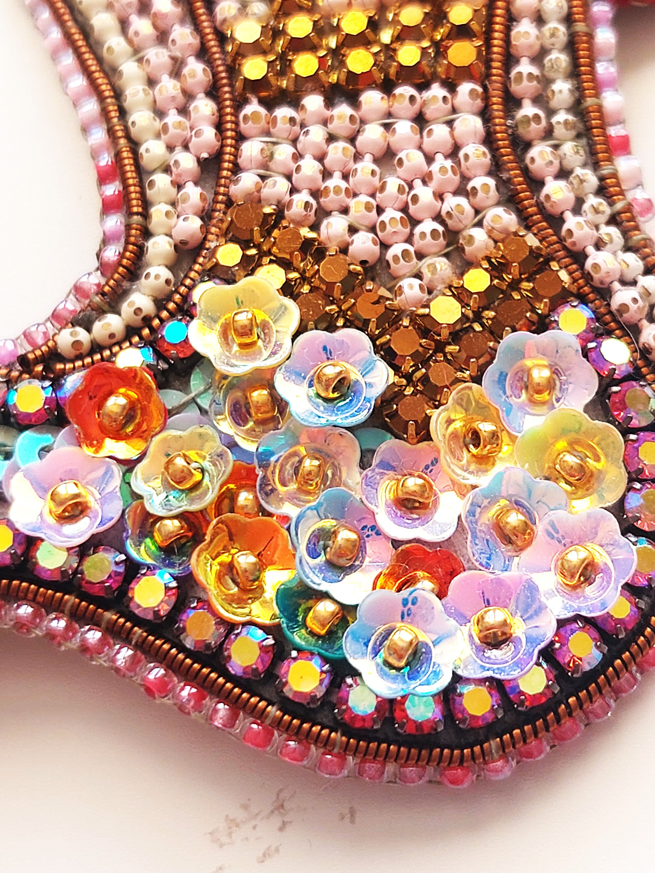 Bead Embroidered Mermaid Bead Embroidery OOAK Finished Piece - Etsy