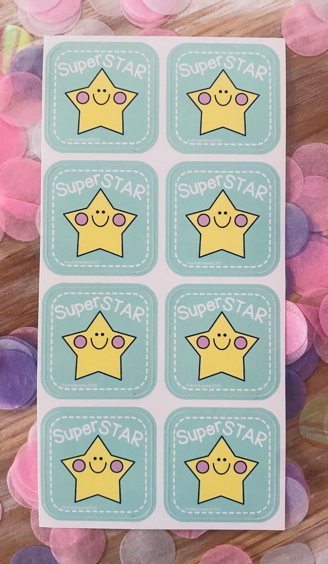 Super STAR Stickers - Etsy