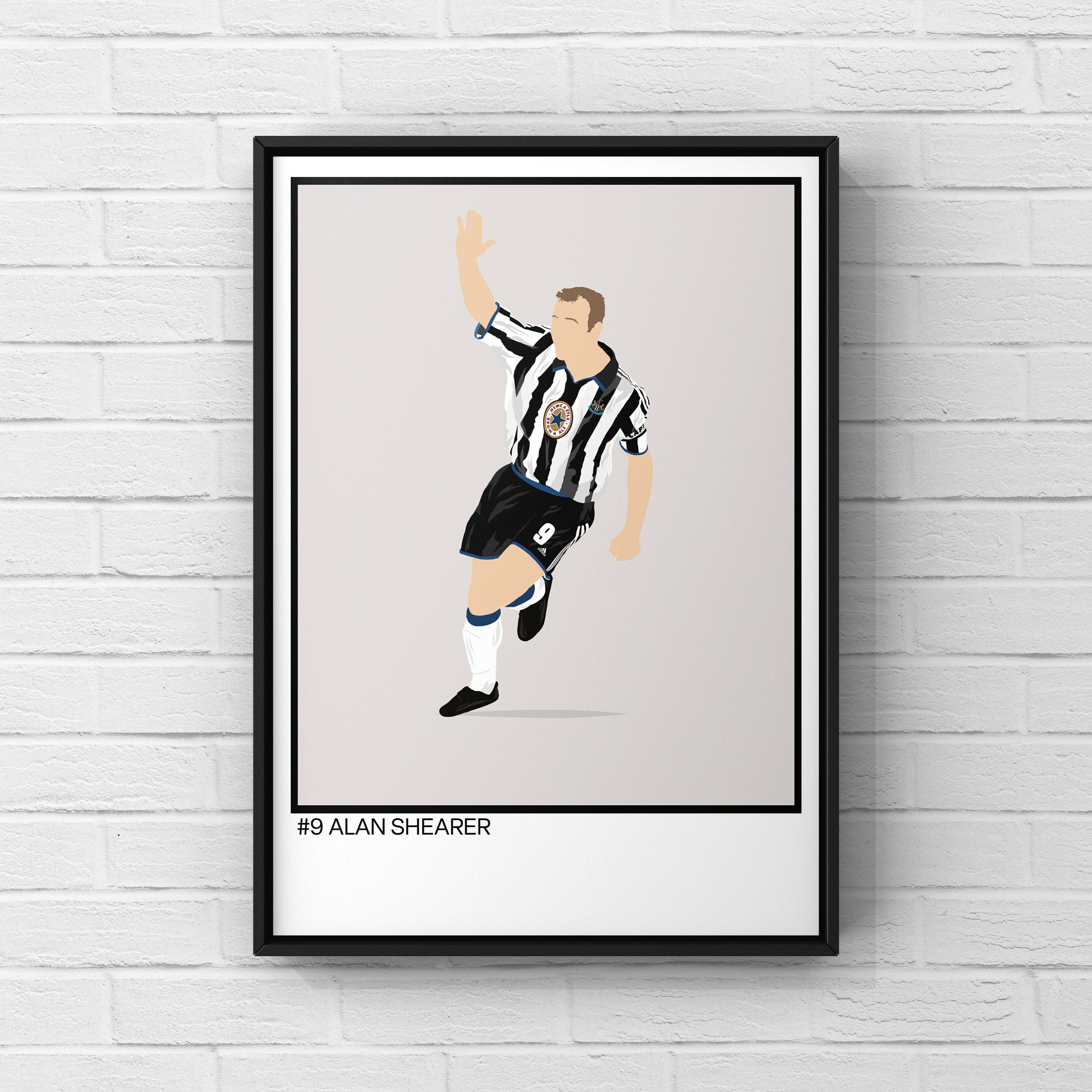 Alan Shearer Newcastle Football Poster Football Art - Etsy UK