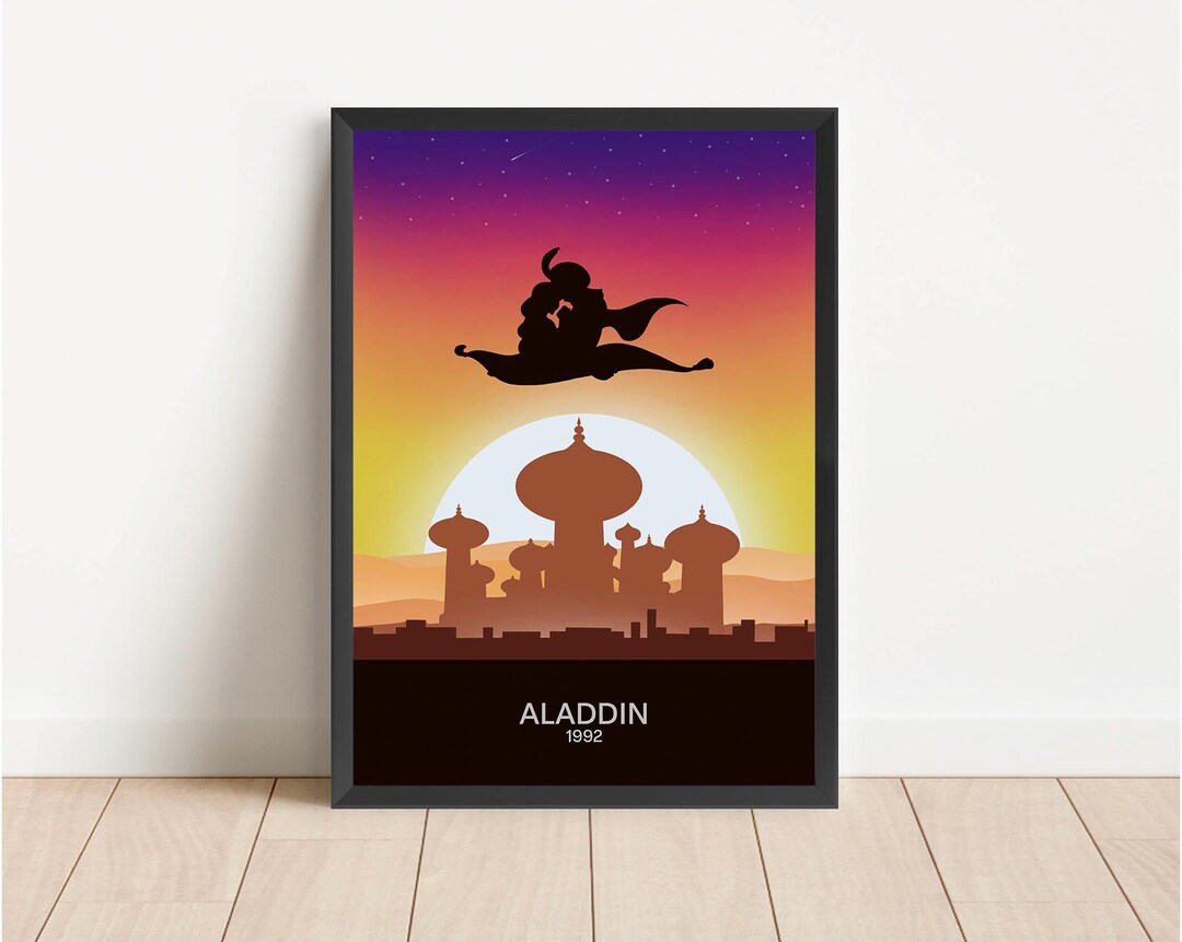 Aladdin Movie Poster | Minimalist Film Art Print - Etsy UK
